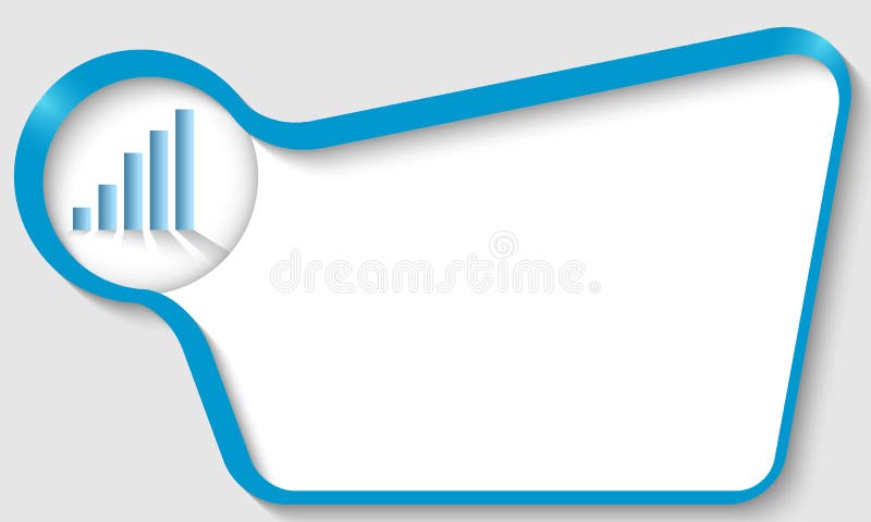 Blue text box stock vector. Illustration of outline, modern - 35121153