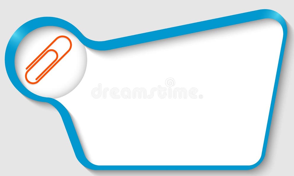 Blue text box stock vector. Illustration of card, design - 35121107