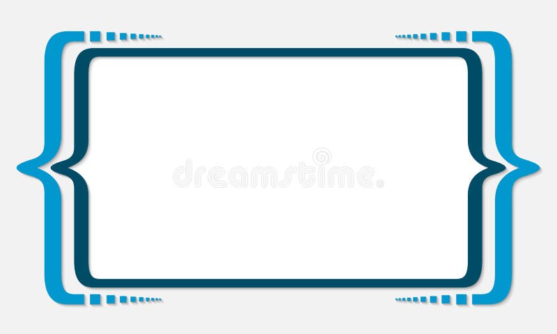 Blue Text Box Borders