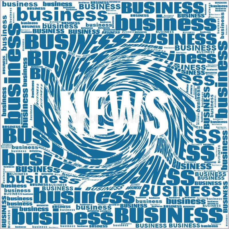Blue Text Business News Page Header Banner Background Stock ...