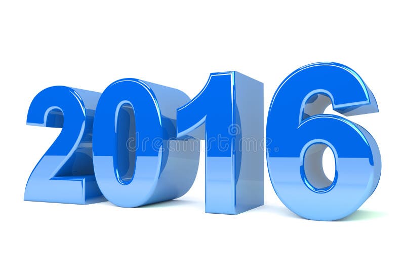 Blue 2016 text stock illustration. Illustration of calendar - 62635958