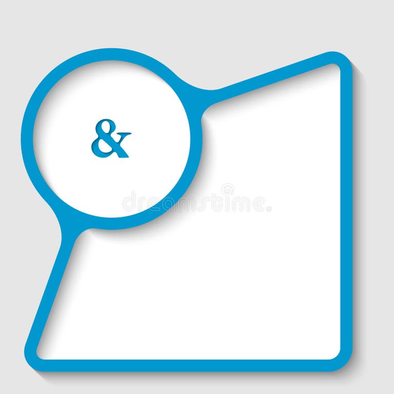 Blue text frame stock vector. Illustration of modern - 35120550