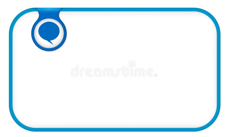 Blue text frame stock vector. Illustration of enter, backdrop - 46216486