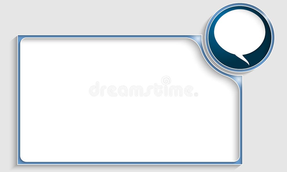 Blue text frame stock vector. Illustration of card, corner - 35268674