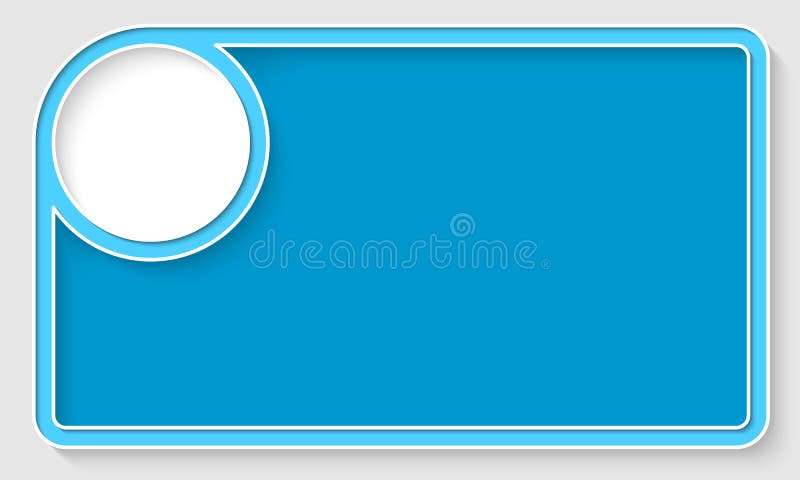 Blue text frame stock vector. Illustration of frame, blue - 62467155