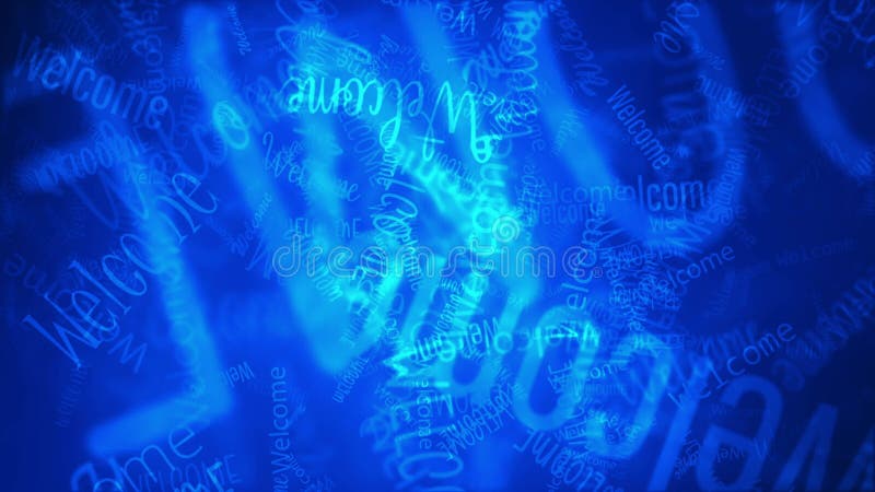 Welcome Word Text in Red Colour Flocking Effect Stock Video - Video of ...