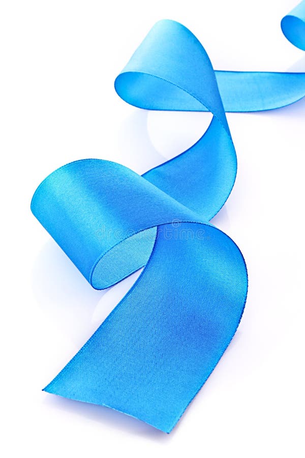 Blue ribbon crossing stock photo. Image of birthday, texture - 220440
