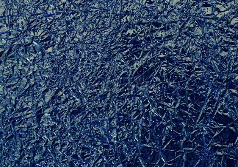 Blue Texture of Crumpled Foil. Stock Photo - Image of decorative ...