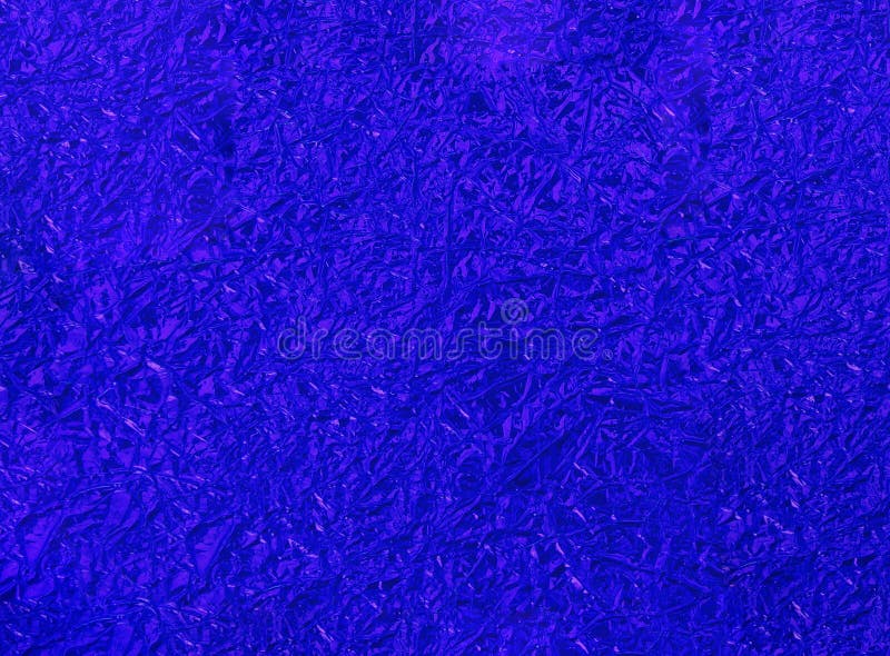 Blue Texture of Crumpled Foil Stock Image - Image of aluminium, surface ...