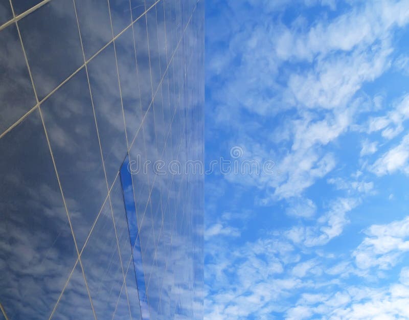 Blue Texture of Glass Buildings Stock Illustration - Illustration of ...