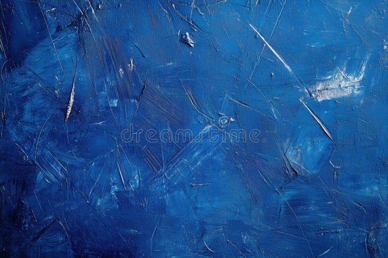 Blue Textured Abstract Background, Deep Blue Tones, Rough Brush Strokes ...