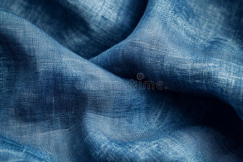 A Blue Textured Surface with a Delicate, Linen-like Texture, Creating a ...