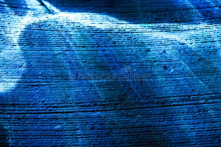 Blue Textured Surface with Light Reflections Creating Caustic Effect ...