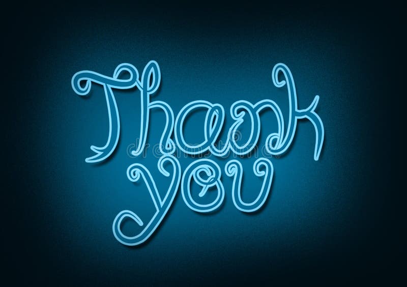Blue Thank You Note Background Wallpaper Stock Illustration ...