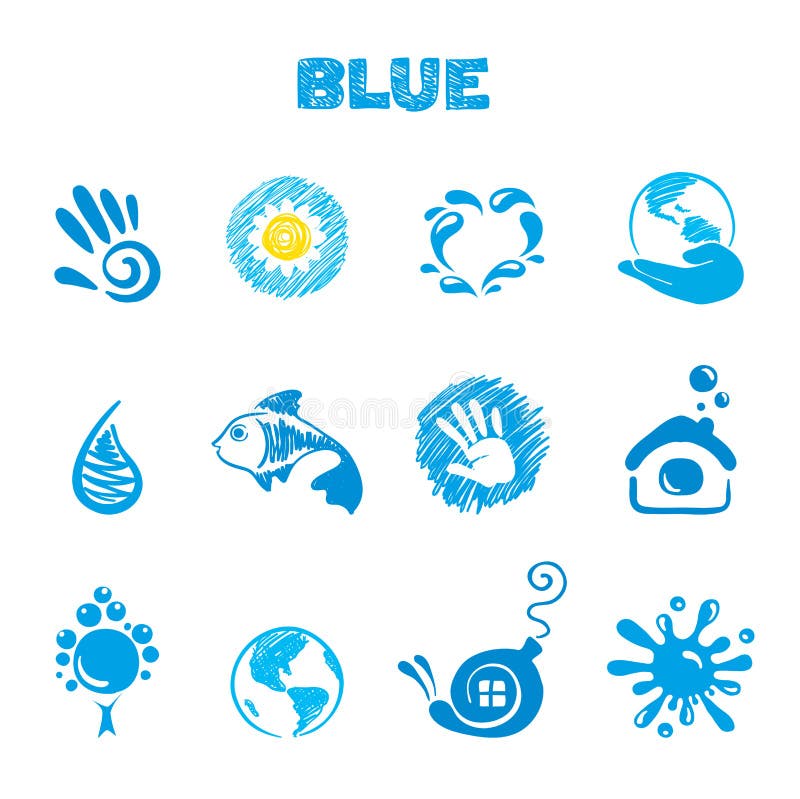 Blue Theme stock vector. Illustration of design, ecology - 16648609