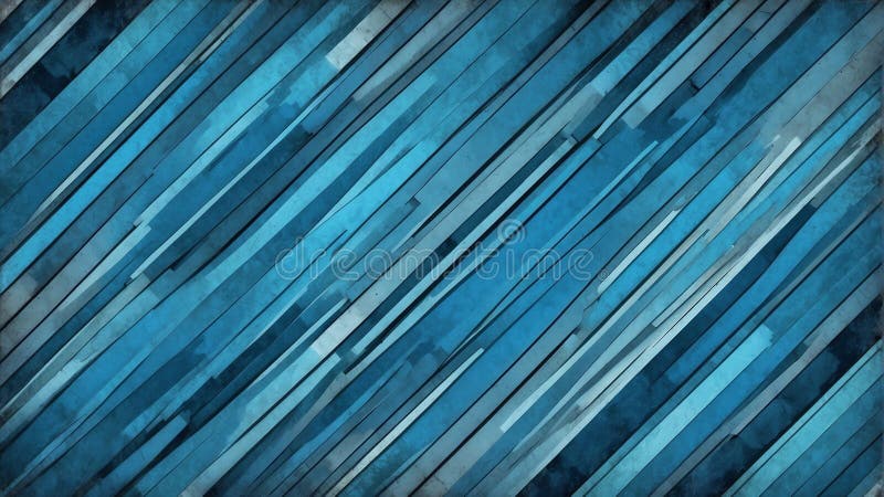 Blue Theme Vintage Striped Diagonal Lines and Blocks Pattern Abstract ...
