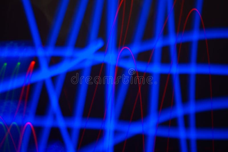 Blue Thick Lines - Luminous 3d Composition, on a Black Background ...