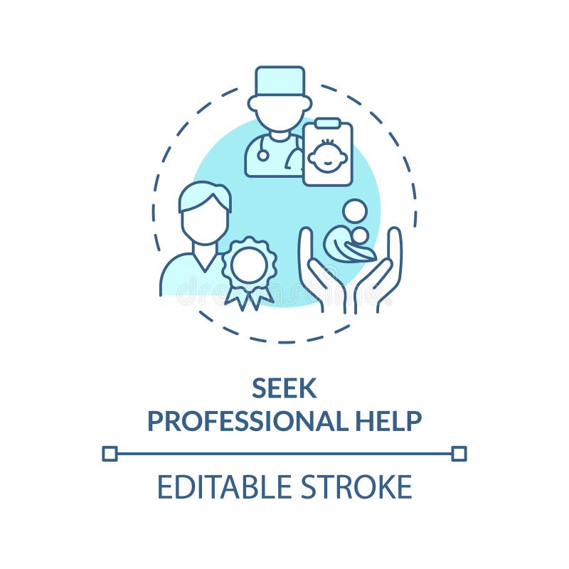 Use Professional Help Concept Icon Stock Vector - Illustration of help ...