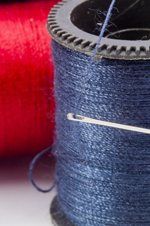Blue Thread stock image. Image of needlework, manufacture - 22464053