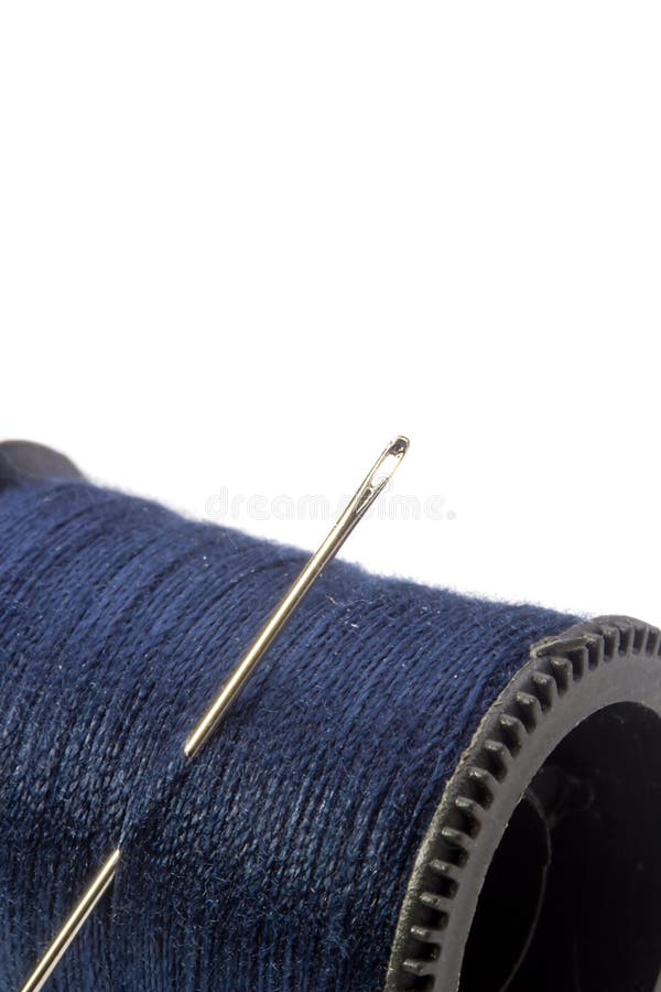 Blue Thread stock image. Image of equipment, embroidery - 25855409