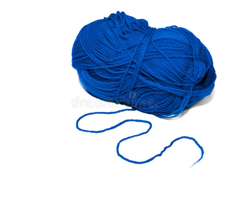 The blue thread stock image. Image of weaving, craft, cotton - 4316699