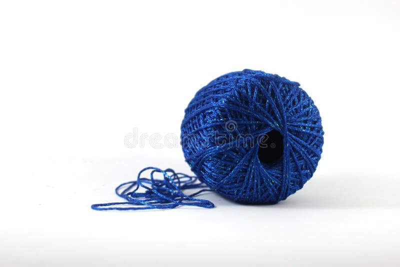 Blue Thread stock photo. Image of bobbin, handiwork, macro - 36175520