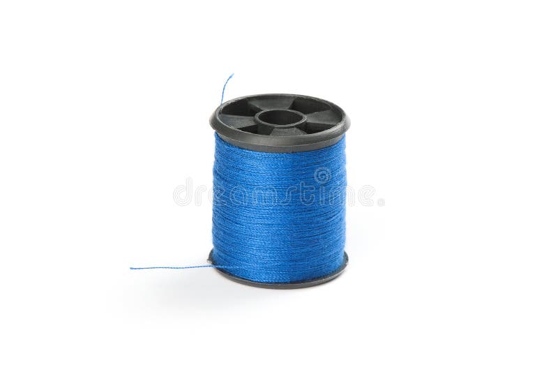 Blue thread stock image. Image of white, supplies, blue - 40745455