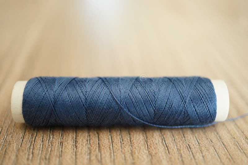 Blue thread roll stock photo. Image of blue, rolled, close - 54312736