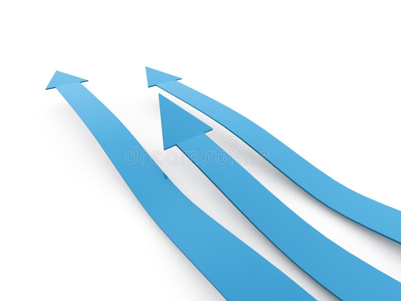 Business Arrow Concept Background Rendered Stock Illustration ...