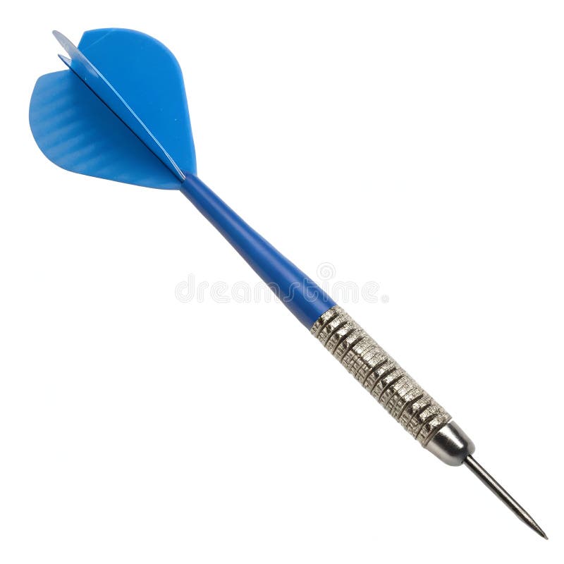 Red Dart Isolated. Side View. 3d Concept Stock Illustration ...