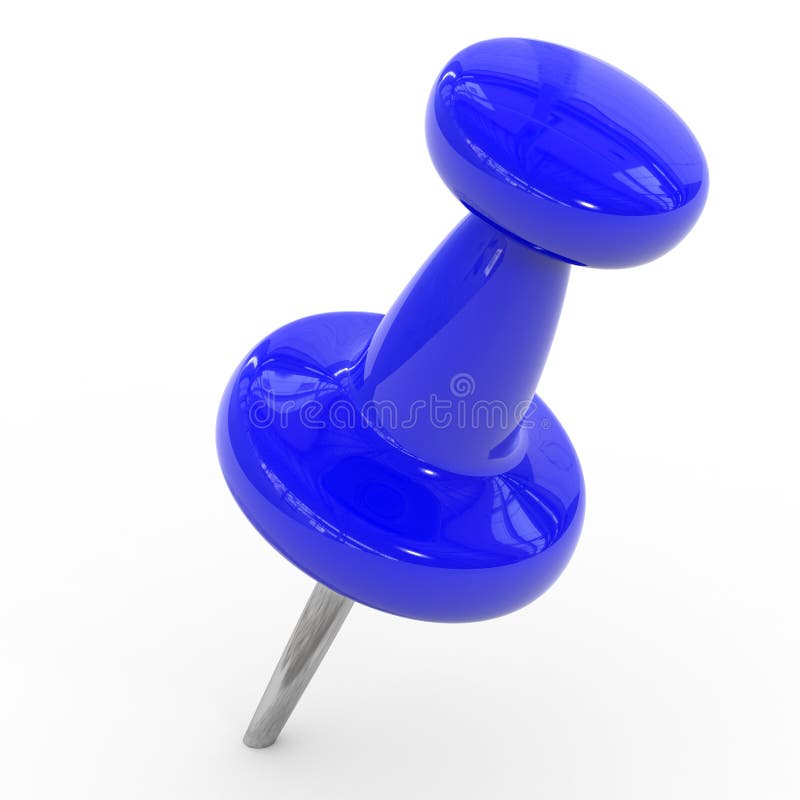 3D Realistic Thumbtack - Transparent Stock Illustration - Illustration ...
