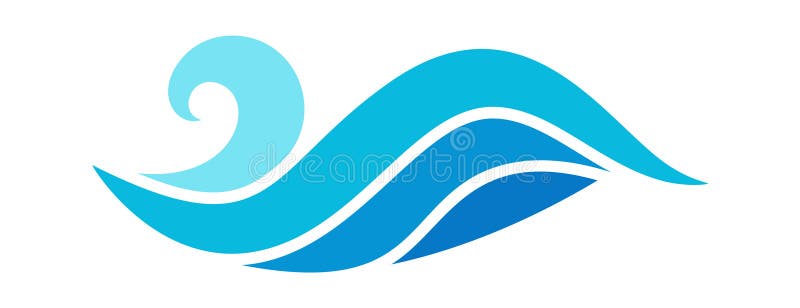 Blue Tidal Water Wave Element Stock Vector - Illustration of wave ...