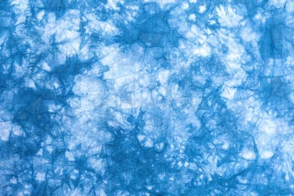 Blue Tie Dye Pattern Abstract Background Stock Image - Image of craft ...