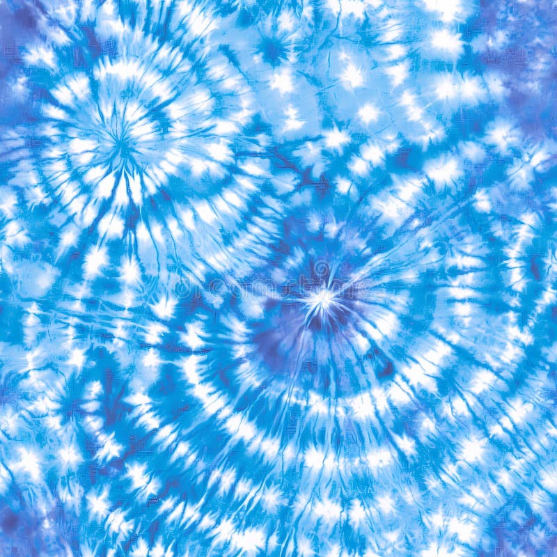 Blue Tie Dye Swirl Texture Seamless Pattern Background AI Generated ...