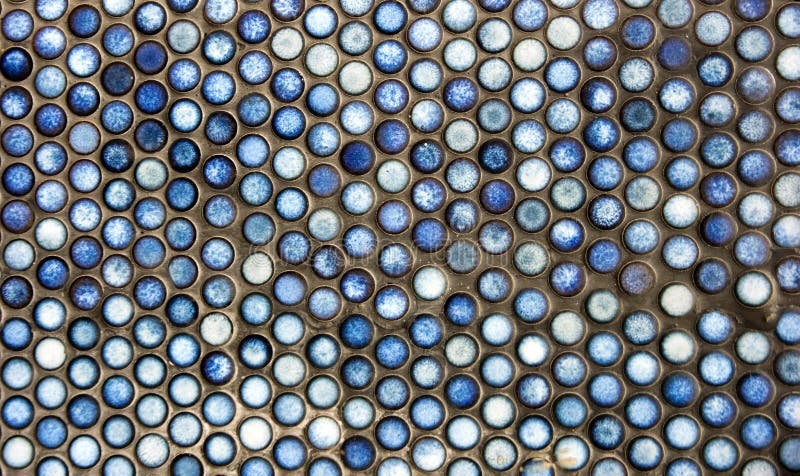 Blue Tile Background Circle. Stock Photo - Image of design, abstract ...