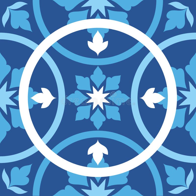Blue tile representation stock vector. Illustration of seamless - 227841900