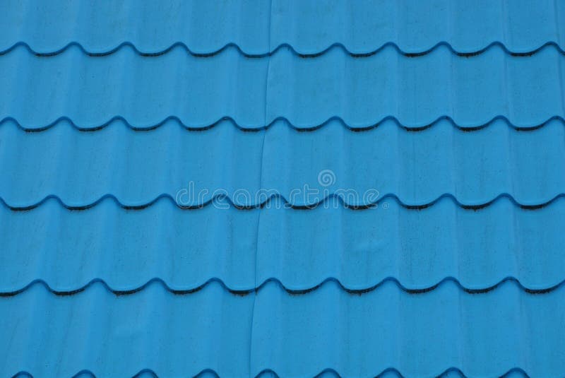 Blue Tile Texture on the Roof of the House Stock Photo - Image of ...