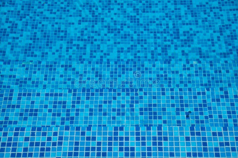 The Blue Tiled Bottom Background, of Swimming Pool. Cyprus Stock Image ...