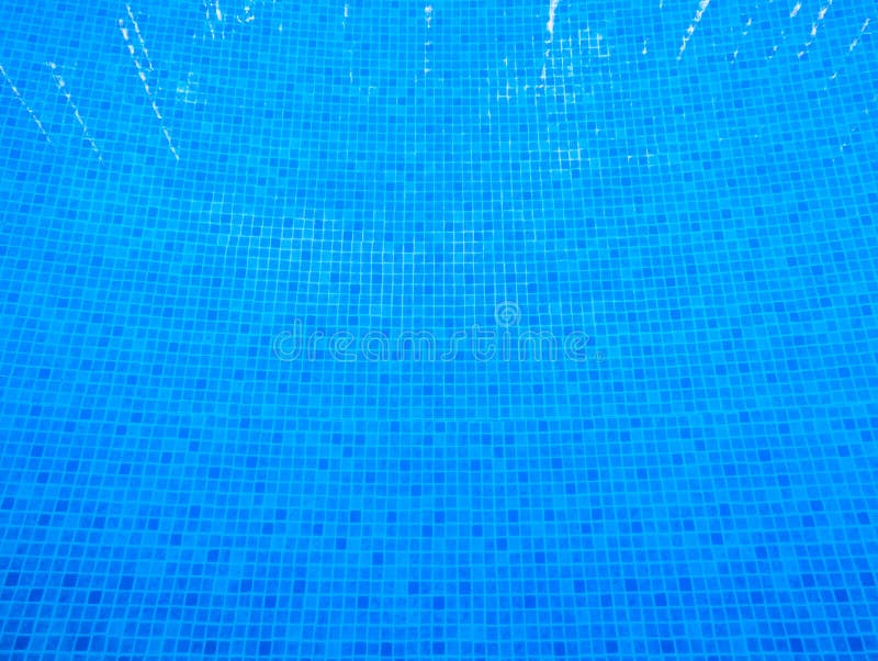 Blue Tiled Pool with Clear Cool Rippling Stock Photo - Image of ceramic ...