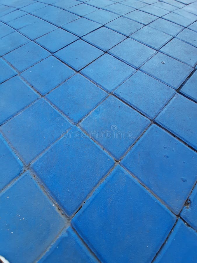 Blue Tiles in Diagonal Squares Stock Image - Image of textured, texture ...