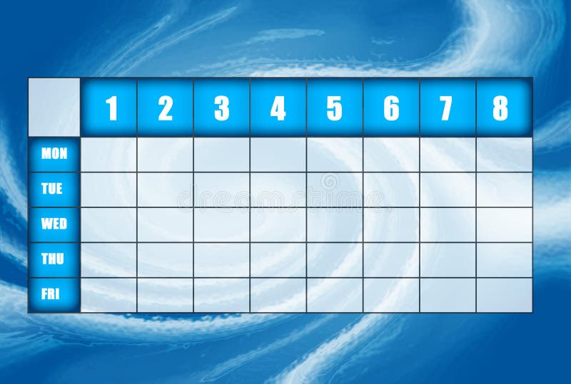 Blue timetable stock illustration. Illustration of element - 33029498