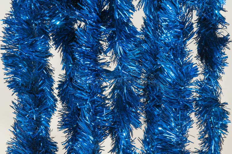 Blue tinsel stock image. Image of christmas, decorative - 47221151