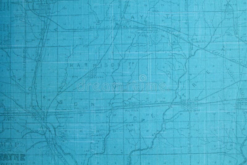 Blue Tinted Road Map stock photo. Image of travel, blue - 102771808