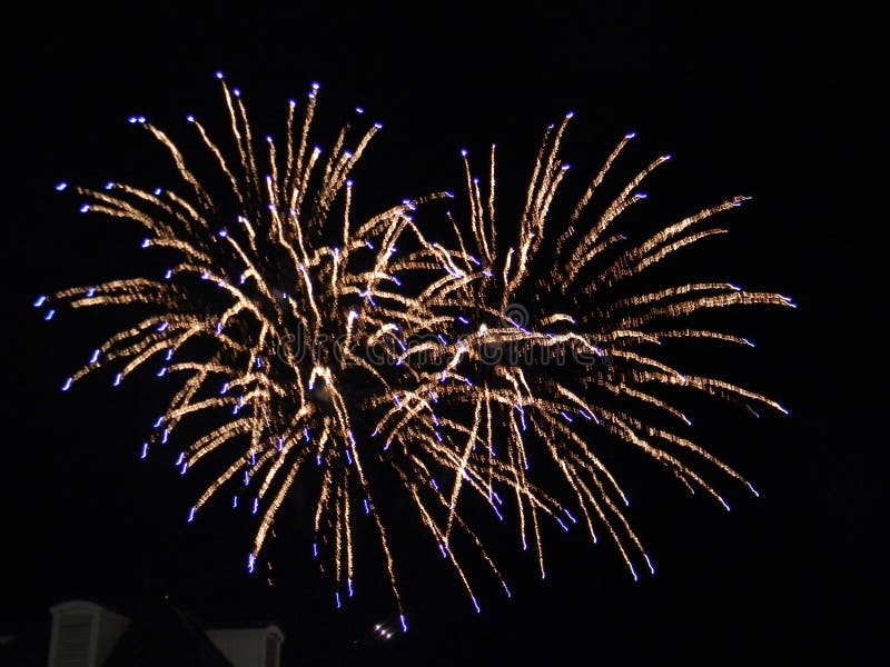 Blue tipped explosions stock image. Image of blue, fireworks - 174311987