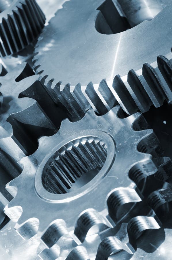 Blue Titanium And Steel Gears Picture. Image: 5430676