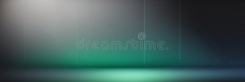 Blue To Green Gradient Soft Spotlight on Plain Black Ai Generated Stock ...