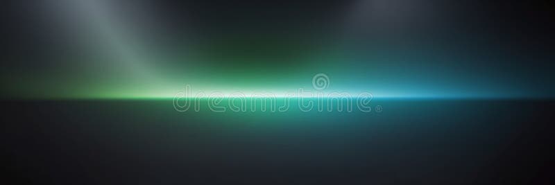 Blue To Green Gradient Soft Spotlight on Plain Black Ai Generated Stock ...
