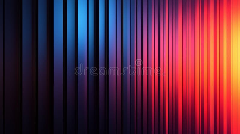 Blue To Red Gradient Stripes Design with Vertical Bars Stock ...