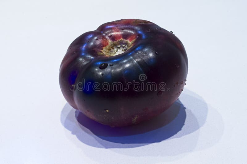 Blue Tomato Vegetables Heap Isolated on White Background. Transparent ...