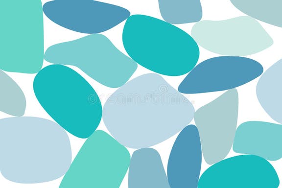 Blue Tone Stone Seamless Patterns Stock Illustration - Illustration of ...